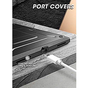 SUPCASE Unicorn Beetle Pro Series Case Designed for iPad Air 5 (2022) / iPad Air 4 (2020) 10.9 Inch, with Pencil Holder & Built-in Screen Protector Full-Body Rugged Heavy Duty Case (Black)