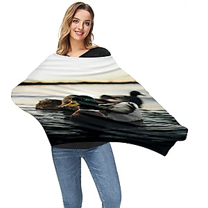 Baby Car Seat Covers Duck Animal Multi- use Breastfeeding Scarf, CarSeat Canopies for Newborn