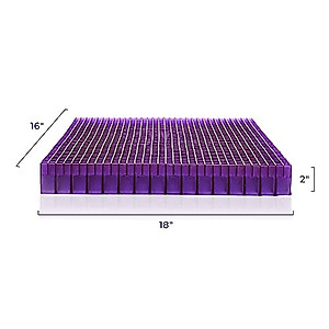 Purple Double Seat Cushion | Pressure Reducing Grid Designed for Ultimate Comfort | Designed for Office Chairs | Made in The USA