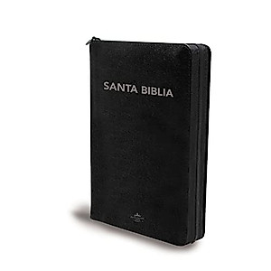 RVR60, Santa Biblia, Letra Grande, Tamaño Compacto, Leathersoft, Negro, Palabras de Jesús en Rojo (Spanish Edition)