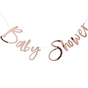 Ginger Ray Rose Gold Baby Shower Bunting Party Decoration Banner Twinkle Twinkle