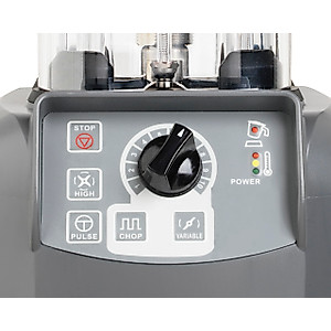 Hamilton Beach Commercial HBF600 Culinary Blender, 3 hp, Variable Speed with Chop Function, 64 oz./1.8 L Polycarbonate Container, 19.98" Height, 8.69" Width, 8.19" Length, Grey