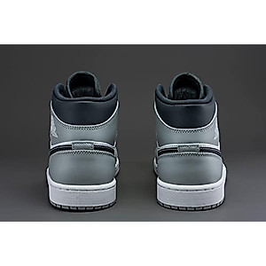 Nike Men's Air Jordan 1 Mid Fitness Shoes, Gray, Size 8 US