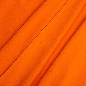 Books.And.More Orange Wool Throw Blanket with Fringe, Soft Throw Blankets 80% Wool, 20% Cashmere, Size: 50x70'' (127x178 cm)