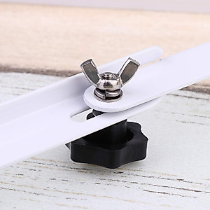 DOITOOL 2Pcs Solar Panel Tilt Mount Brackets, 0°- 90° Adjustable Solar Panel Support Frame