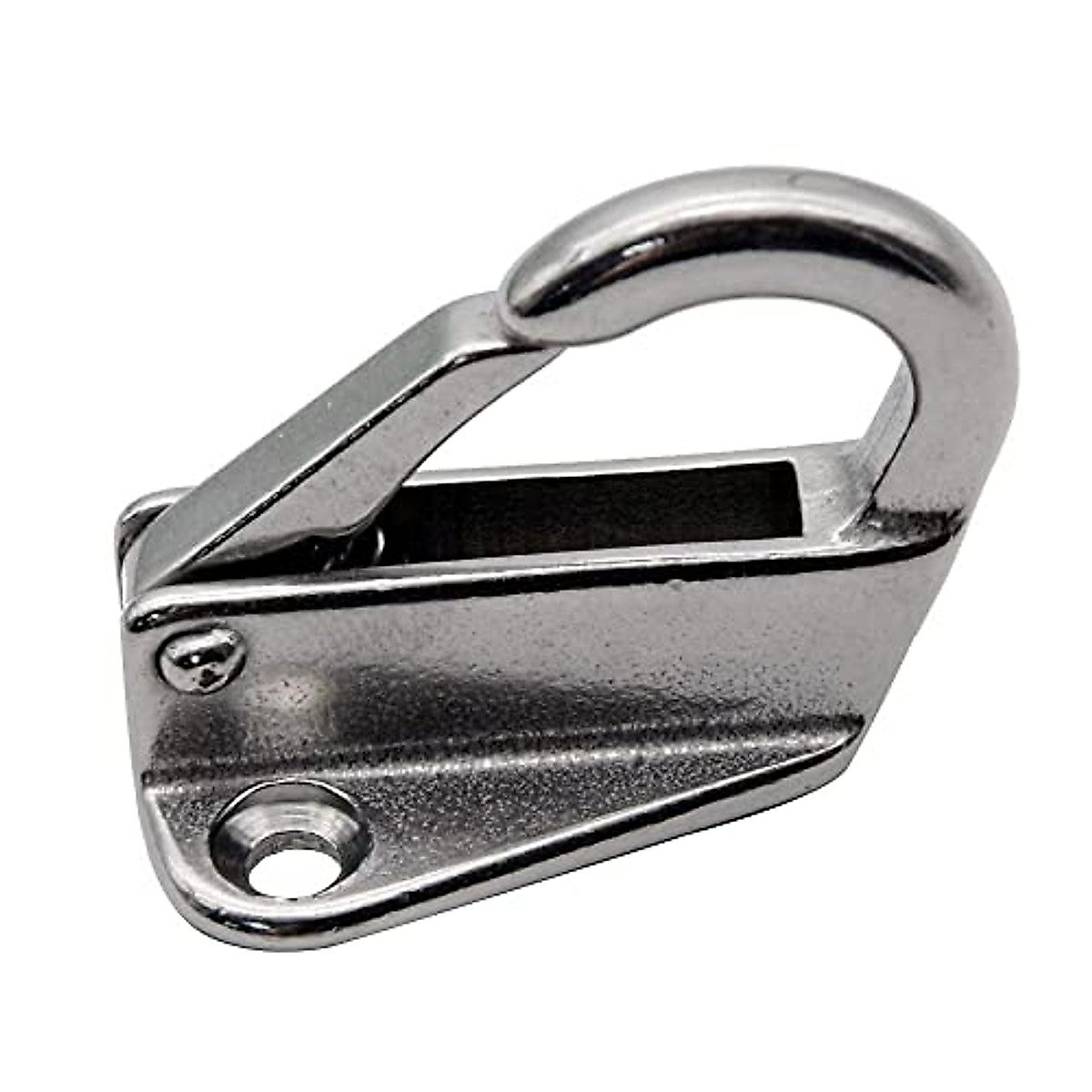 Spring Snap Attach Rope Hook, Stainless Steel 316 Fender Spring Hook Fending Hook Marine Clothes Boat Hardware Accessories (2)