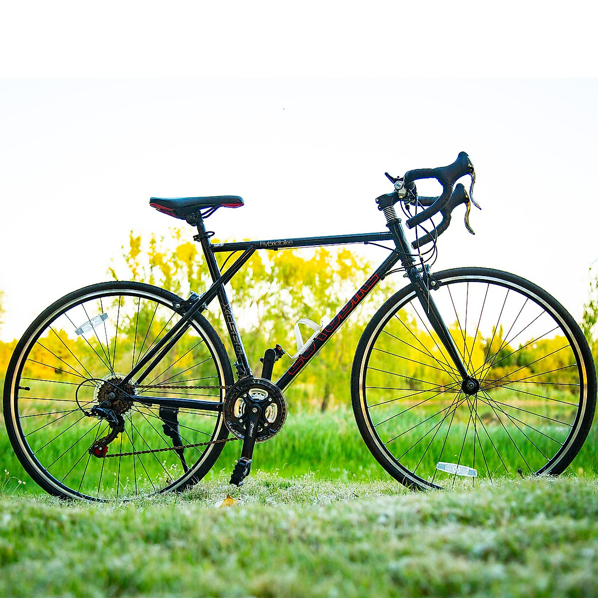 EUROBIKE XC560 Road Bike,21 Speed Street Bike for Men,54Cm Womens Road Bicycle,700C Racing Commuter Bike for Adults,Black