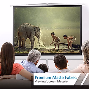 Portable Projector Screen Tripod Stand - Mobile Projection Screen , Lightweight Carry & Durable Easy Pull Assemble System for Schools Meeting Conference Indoor Outdoor Use, 50 Inch - Pyle PRJTP52