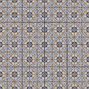 SomerTile FPEHMGBL Harmonia Grove Blue 13" x 13" Ceramic Floor and Wall Tile
