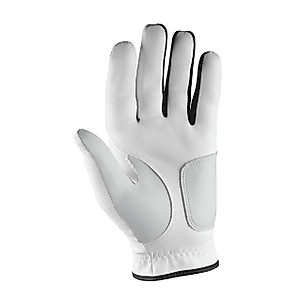 WILSON Sporting Goods Staff Grip Soft Glove, Men's Right Hand, Cadet Large, White (WGJA00580L)