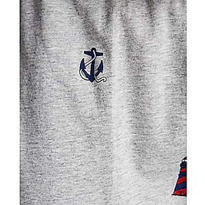 Nautica Men&#039;s Soft Woven 100% Cotton Elastic Waistband Sleep Pajama Pant, Grey Heather, Large