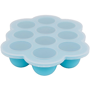 WeeSprout Silicone Baby Food Freezer Tray with Clip-on Lid by WeeSprout - Perfect Storage Container for Homemade Baby Food, Vegetable & Fruit Purees, and Breast Milk