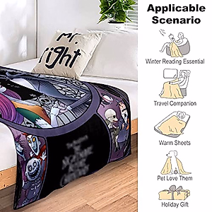 Super Soft Blanket Ultra Soft Throw Blanket Light Weight Blankets Flannel Fleece for Couch Sofa Bedding for Kids Adults 50"X40"