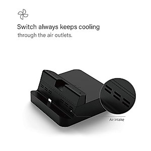 Gulikit NS05 Switch Dock,Portable TV Docking Station for Nintendo Switch with USB-C PD Charging Stand, Magnet Transform Design, Supported Phone or Tablet, Charging Dock with Air Outlet