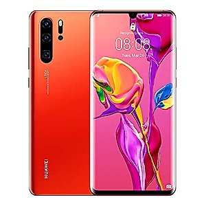 Huawei P30 Pro Dual/Hybrid-SIM 128GB VOG-L29 (GSM Only, No CDMA) Factory Unlocked 4G/LTE Smartphone - International Version (Amber Sunrise)
