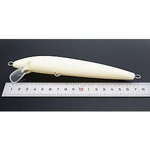 5PCS Unpainted Lure Blanks 27.17g 17.6cm with 8mm Free Fishing Eye Crankbait Baits Simulation Blank Body Clear Hard Baits Trout Salmon Minnow Lure Popper Lures Topwater Freshwater 8mm 193