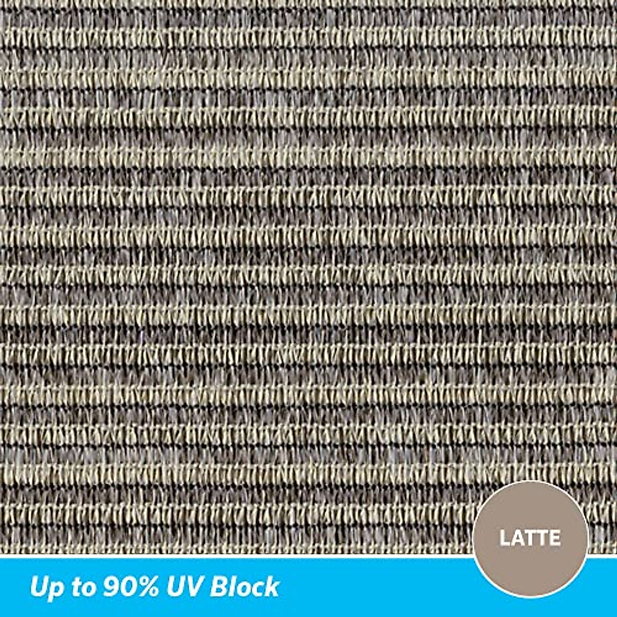 Coolaroo Shade Sail, Triangle Ready to Hang Shade Sail, 12', Latte