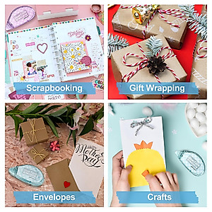 NEOACT 4 Pack Scrapbook Tape,Double Sided Tape Roller Scrapbook Supplies,0.31In x 26 Ft Glue Tape Runner for Scrapbooking Envelopes Crafts Gift Wrapping Journaling School Office Supplies