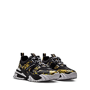 Versace Jeans Couture Men Trail Treck Sneakers Black - Gold 8 US