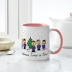 CafePress Peanuts Christmas Time Is Ceramic Mug Ceramic Coffee Mug, Tea Cup 11 oz