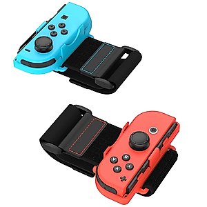 TalkWorks Wrist Band Straps Compatible with Nintendo Switch - Wrist Straps for Just Dance 2023, 2022, 2021, 2020, 2019, 2018, 2015 - Joy-Con Accessories, Adjustable Right/Left Controller