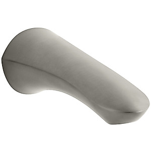 Kohler K-5328-BN Refinia Wall-Mount Non-Diverter Bath Spout, Vibrant Brushed Nickel