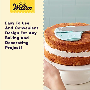 Wilton Icing Spatula, 13-Inch, Angled Cake Spatula, Steel