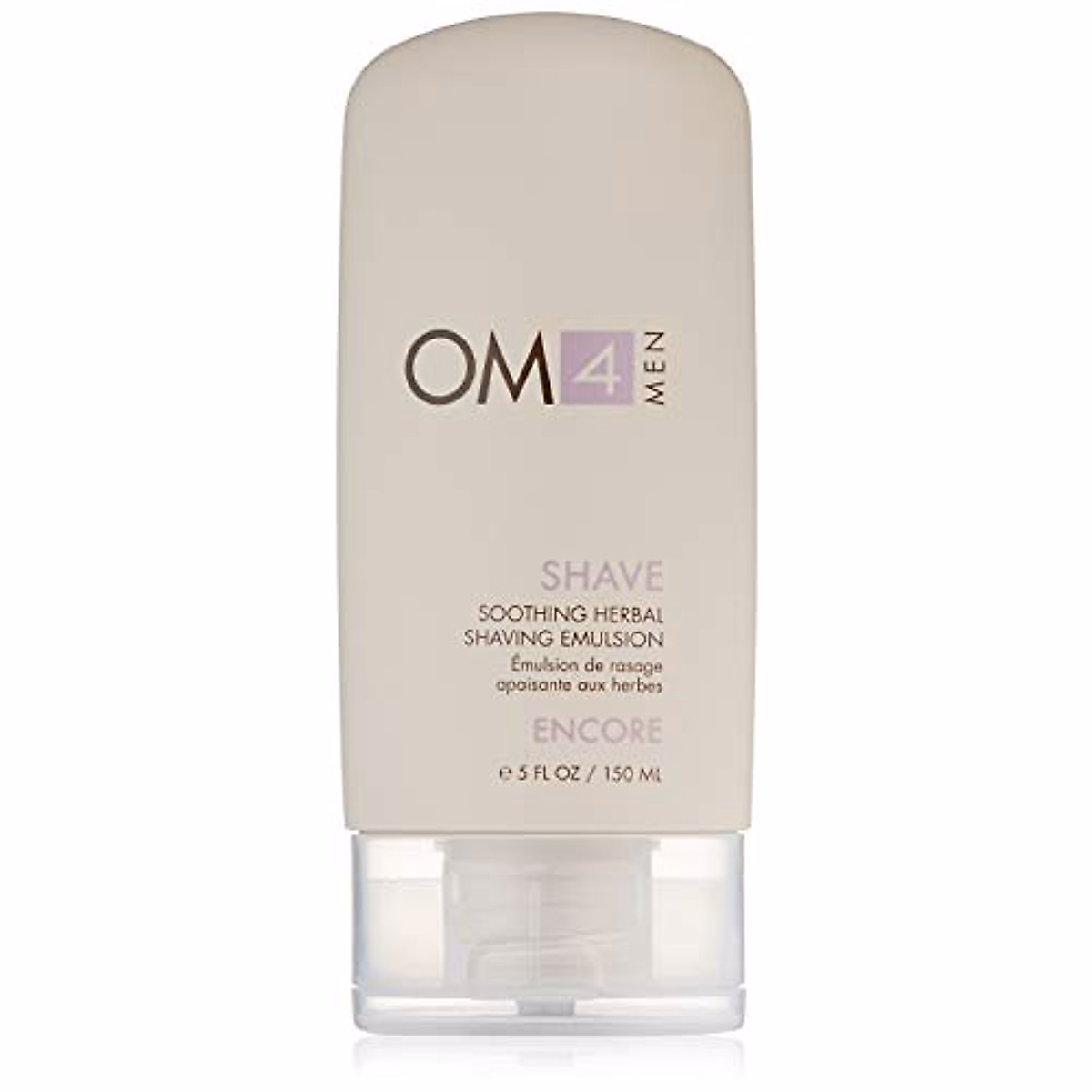 Organic Male OM4 Shave: Soothing Herbal Shaving Emulsion - Mens Grooming Preshave Oil, Shave Cream, Hydrating Mask all-in-one