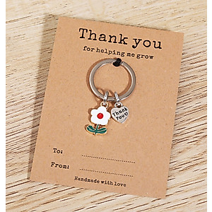 Miss Pink Teacher Application Gifts Bulk Teacher Keychain Gift for Women, Teacher Christmas Valentine's Day Birthday Gifts in Bulk Best Teacher Thank You Keychains Gifts for Daycare Teacher (YPRW)