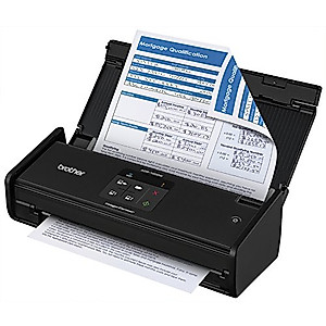 Brother ADS1000W Compact Color Desktop Scanner with Duplex and Wireless Networking,Black