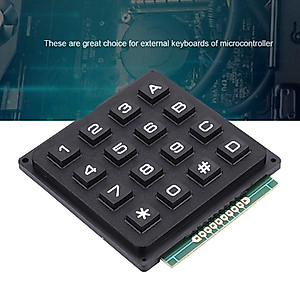 awstroe 4x4 Matrix PC Keypad Keyboard Module External Keypad Module for Microcontroller