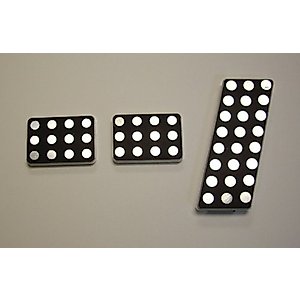 All Sales 30CK Black Powder Coat Circle Pedal Kit