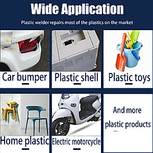 Upgraded 150W Plastic Welder Bumper Repair Kit,2-in-1 Plastic Welding Kit 800PCS Hot Staples & 30pcs Plastic Welding Rods,Hot Stapler Plastic Repair Kit for Car Bumper Kayak Crack Repairs(black)