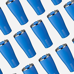 BrüMate Nav XL 32oz 100% Leak Proof Insulated Travel Tumbler with Magnetic BevLock™ Lid - Double Wall Cup-Holder Friendly Stainless Steel Mug (Azure)