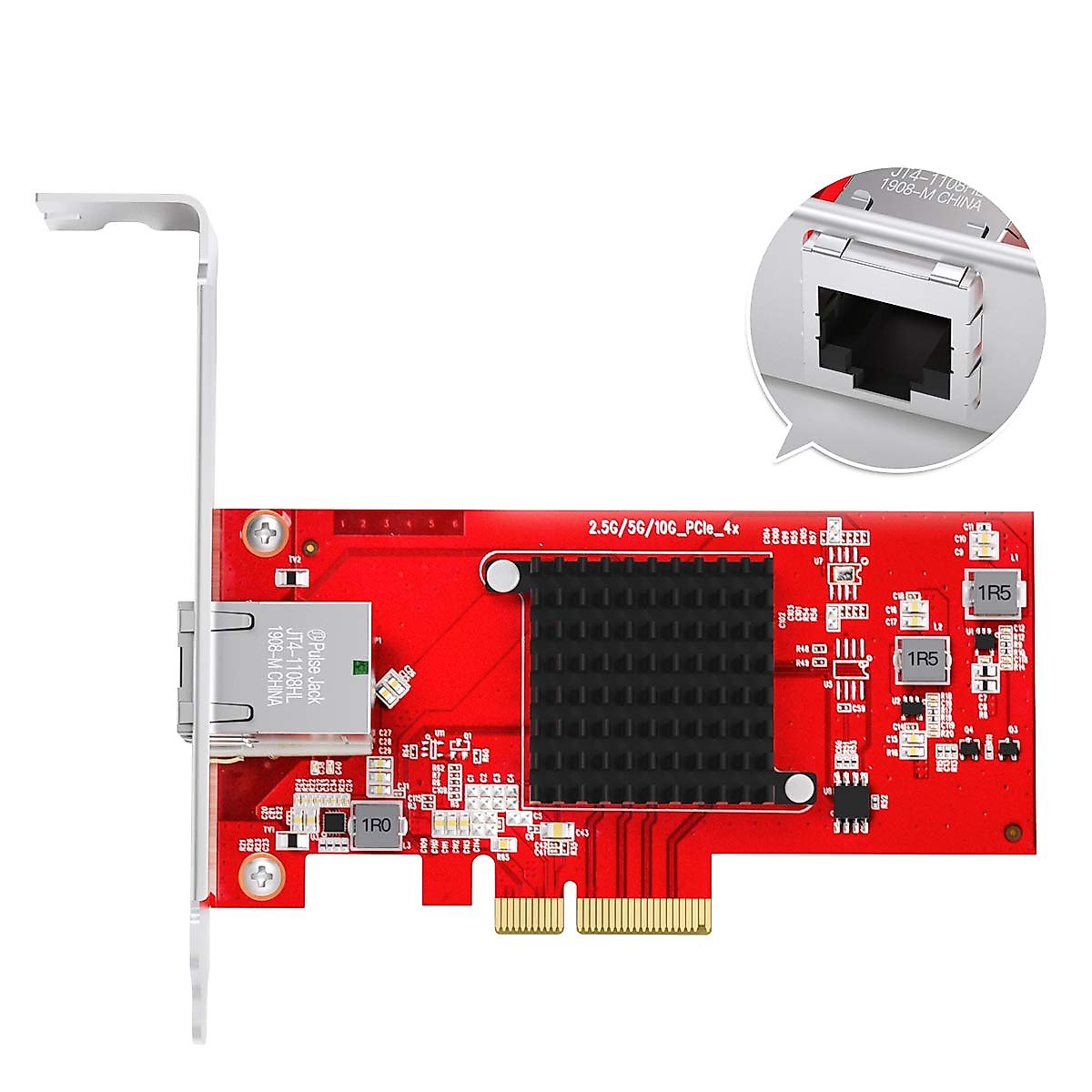 EDUP 10Gb Gigabit Ethernet PCI-E Network Controller Card with Heat Sink 1G/2.5G/5G/10Gbps RJ45 LAN Adapter PCI Express Converter Network Card for Desktop PC with Windows 10/8.1/8 /7