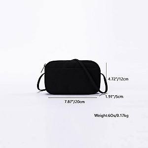 YONBEN Womens Crossbody Bag Small Shoulder Handbags Ladies Designer Satchel Purse (Black, S)