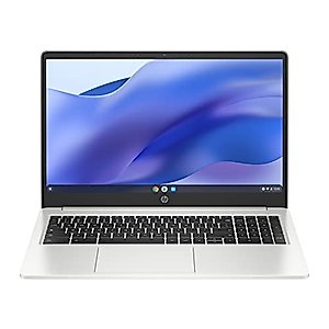 HP Chromebook 15.6 inch, Intel Pentium Silver N6000 Processor, Intel UHD Graphics, 4 GB Memory RAM, SSD, (Mineral Silver with a Matte Finish, 15a-na0030nr)