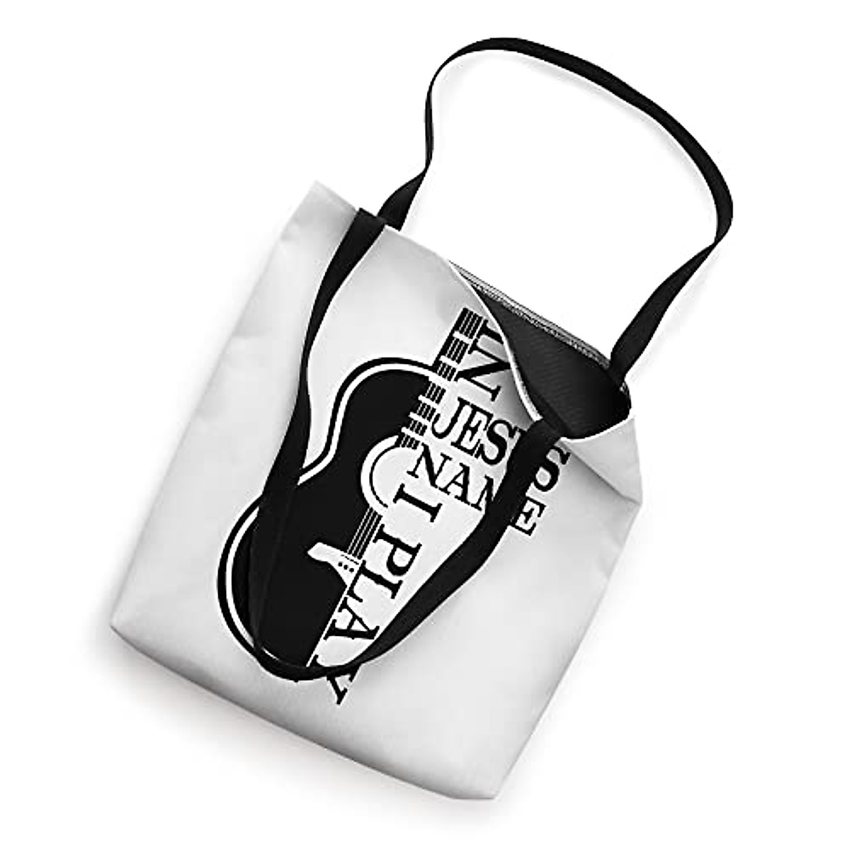 Guitar In Jesus Name I Play Guitarist Christian Musician Tote Bag