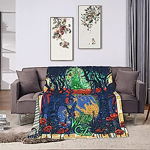 Cartoon of oz Throw Blanket 60"X50" Ultra-Soft Anti-Pilling Flannel for Living,Couch,Chair,Sofa,Room Or Bed to Be Gift