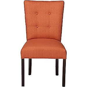 Sole Designs La Mode Collection Fanback Dining Chair, Pumpkin