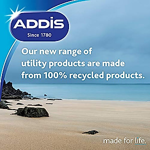 Addis Eco 100% Plastic Everyday Kitchen Food Waste Compost Caddy Bin, 4.5 Litre, Recycled Black