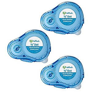 Adtech Permanent Adhesive Dots Glue Runner 3 Pack