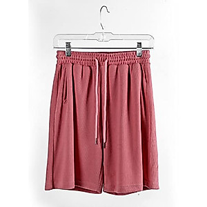 Jeronic 12 Pack Slack Pant Hangers Skirt Hangers with Clips, Clear