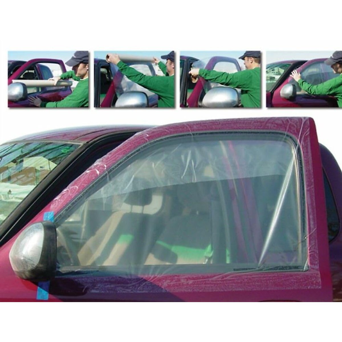 Single Roll Window Guard™ Crash Wrap Durable See-Thru Self-adhering (36" x 60')