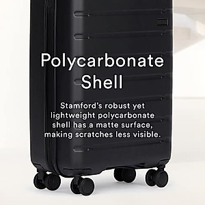 ANTLER | Stamford | 21 Inch Carry On Luggage | Lightweight Suitcase with Wheels and USB Port | Hard Case Luggage | Travel Suitcase with Packing Divider | TSA Approved Lock | Polycarbonate | Black