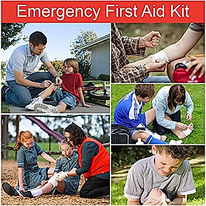 First Aid Kit - 87 Piece - Small Travel First Aid Kit, Ideal for Cars, Schools, Sports, Homes, Travel, Camping, Hiking