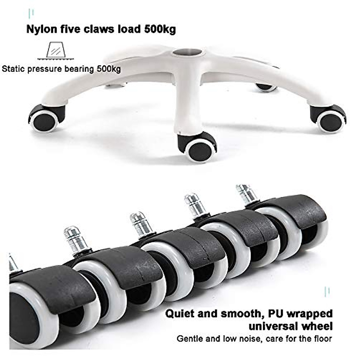 MayNuo Office Chair Gaming Chair Computer Chair Mid-Back Computer Chair Adjustable Desk Chair,Ergonomic Office Chair with Thick Seat Cushion,Upholstered Task Swivel Chair for Execu/Blue/42*42*63Cm(17*