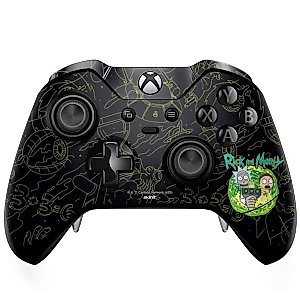 Skinit Decal Gaming Skin Compatible with Xbox One Elite Controller - Officially Licensed Warner Bros Rick and Morty Portal Travel Design