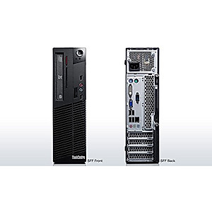 Lenovo ThinkCentre M72e Small Form Factor (SFF) Business Desktop, Intel Quad Core i5-3470 Up to 3.6GHz CPU, 8GB DDR3 RAM, 128GB SSD + 500GB HDD, DVD, WiFi, Windows 10 Pro (Renewed)