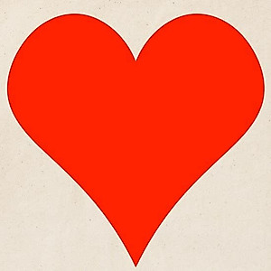 CafePress Simple Red Heart Tote Bag Natural Canvas Tote Bag, Reusable Shopping Bag